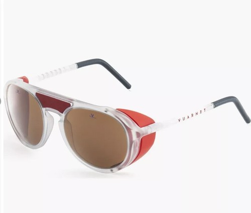 Vuarnet Sunglasses ICE Round VL1709 Cristal Clear Brown Polar Mineral Lenses 3700565215488| eBay