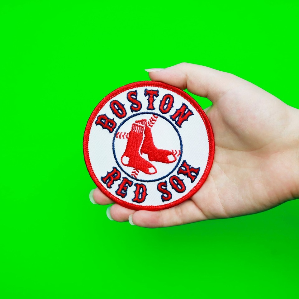 Boston Red Sox Round Patch Jersey Logo Emblem Official MLB Logo Brand ...