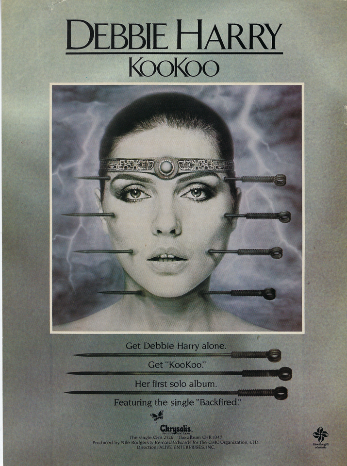 Blondie/Debbie Harry NM VERY SCARCE NICE PRICE EDITION OF KOOKOO W/COOL ...