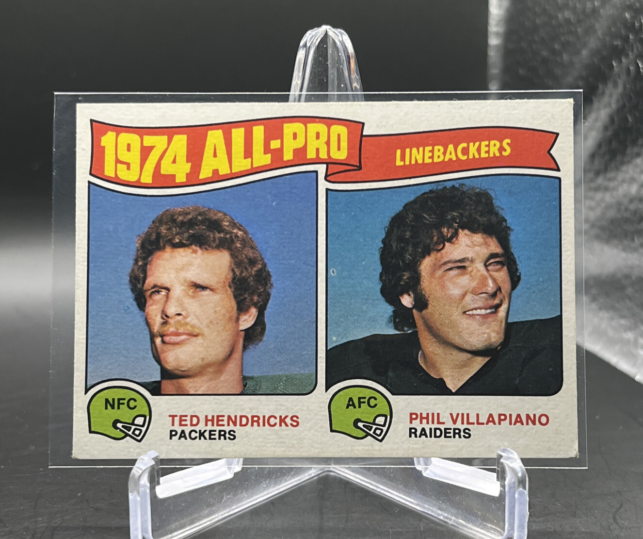1974 Topps Football #217 NFL All-Pro Linebackers Ted Hendricks Phil ...