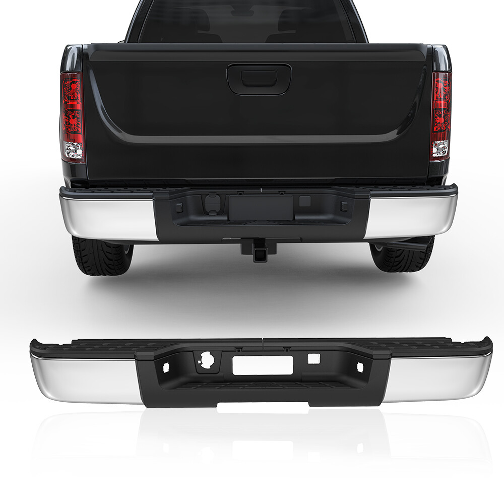 Chrome Rear Bumper Step Pads For 2007-2013 Chevy Silverado GMC Sierra ...