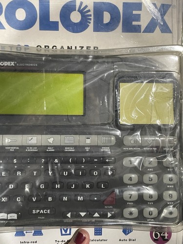 ROLODEX RF-4264 Electronic Desktop Organizer 64K W/ Infra-Red Data ...