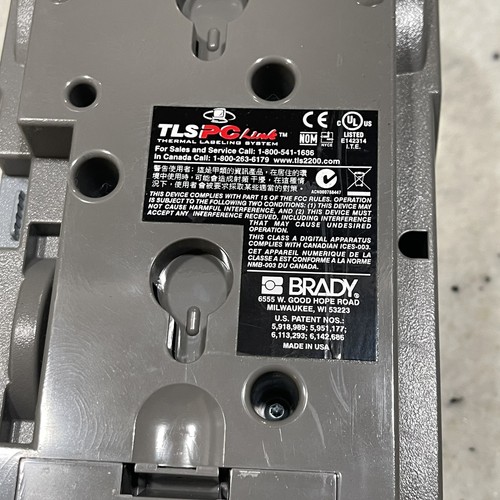 Brady TLS PCLink 2200 Thermal Labeling System Printer Power Adapter Not ...