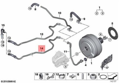 Genuine BMW E87 E90 E91 130i 330i 330xi Estate Vacuum Pipe 34336769622 ...