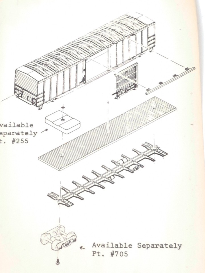 1984 Weaver Model Railroader 50' Boxcar O Gauge Train Kit 50th ...