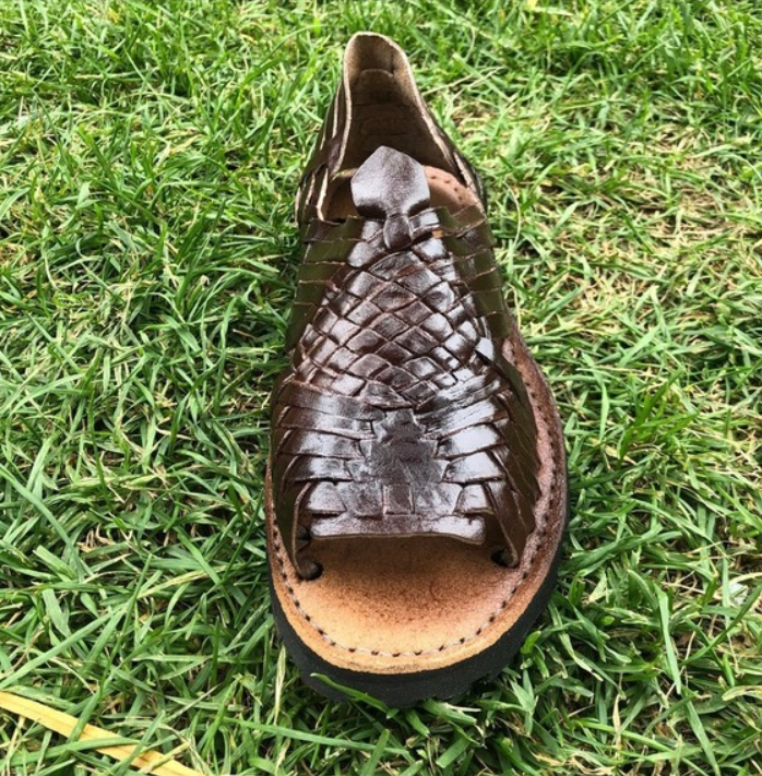 Men’s Brown Leather Huarache Sandals – Handmade Mexican Pachuco Arana ...