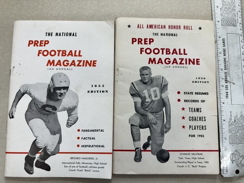 Vtg Prep Football Magazine Annual Lot Bronko Nagurski 1955 Charles ...