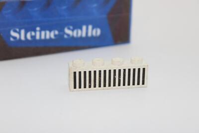 Lego (c) 1x Space Stein 1x4 - Classic - weiß schwarze Streifen ...