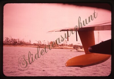Military Aircraft Wing Float Pontoon Pacific Island 35mm Slide 1950s ...