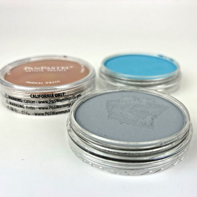 LOT 3 PANPASTEL TURQUOISE BURNT SIENNA GREY SHADE ARTIST PASTELS ULTRA ...