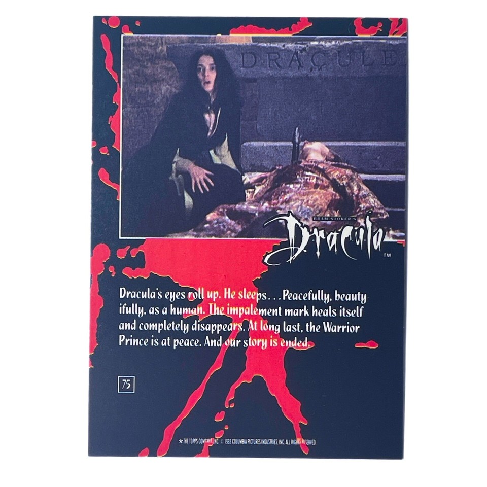Bram Stoker’s Dracula Trading Card #75 Topps 1992 Horror Coppola Ryder ...