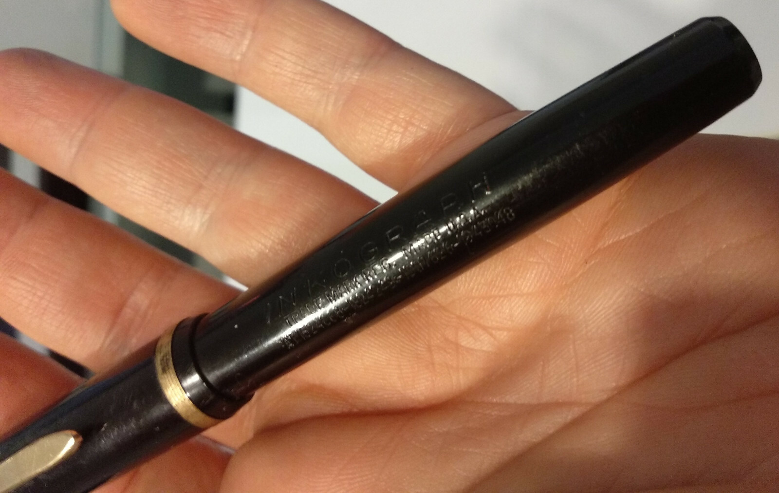 Antique Inkograph Black Stylo stylographic Lever Fill Pen for parts ...