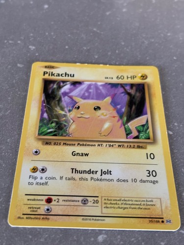 Pikachu 35/108 Common Pokemon TCG XY Evolutions Card HP 2016 | eBay