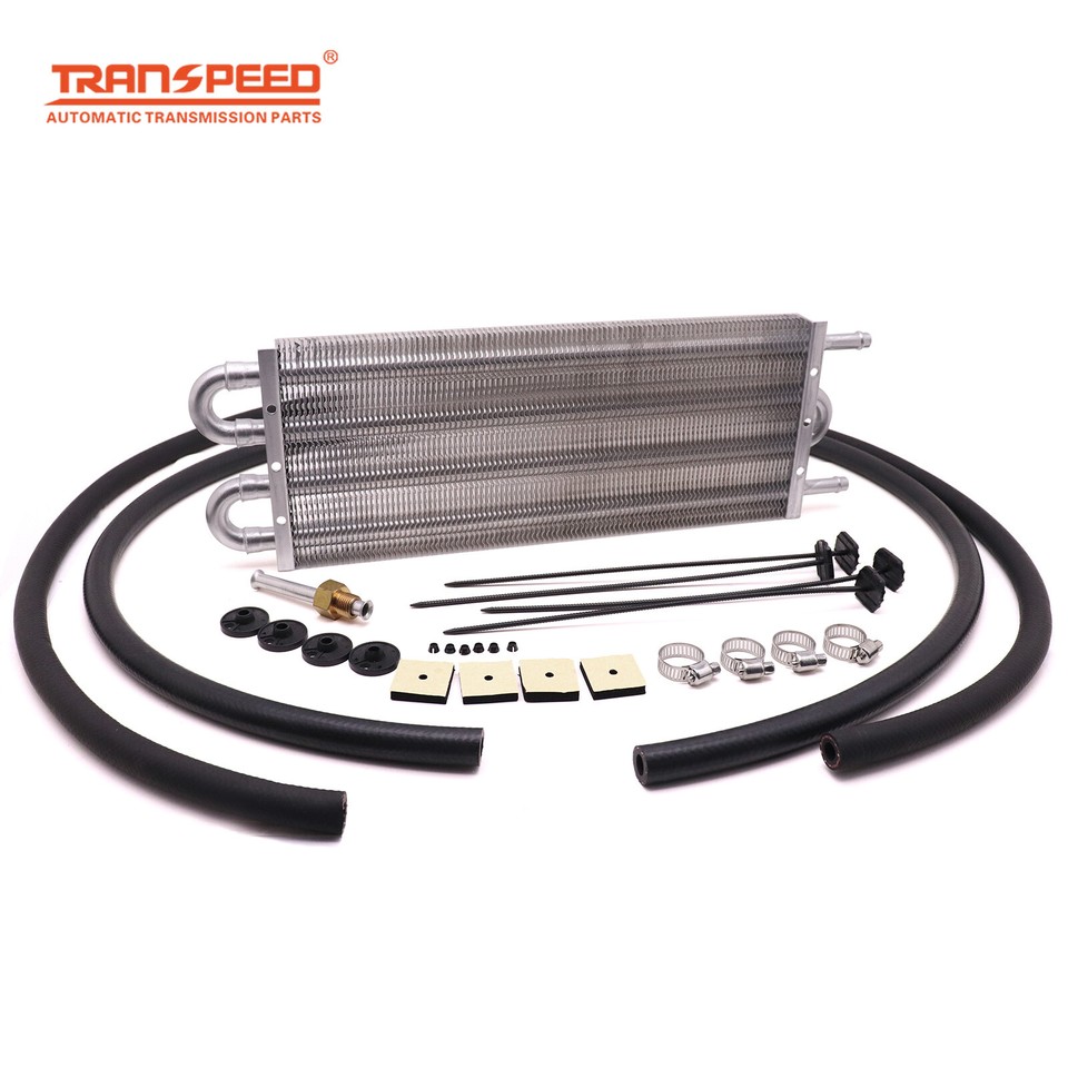 PRO 4 Pass 5/16" Universal Transmission Oil Cooler Kit Aluminum 4 Rows ...