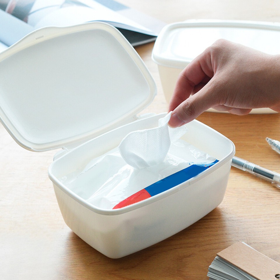 Wipes Dispenser Case Large Wet Storage Box Decorative Tissue Desktop | eBay