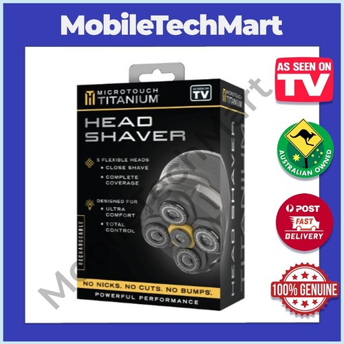 MicroTouch Titanium Head Shaver As Seen On TV Adjusts Contour & Curve ...