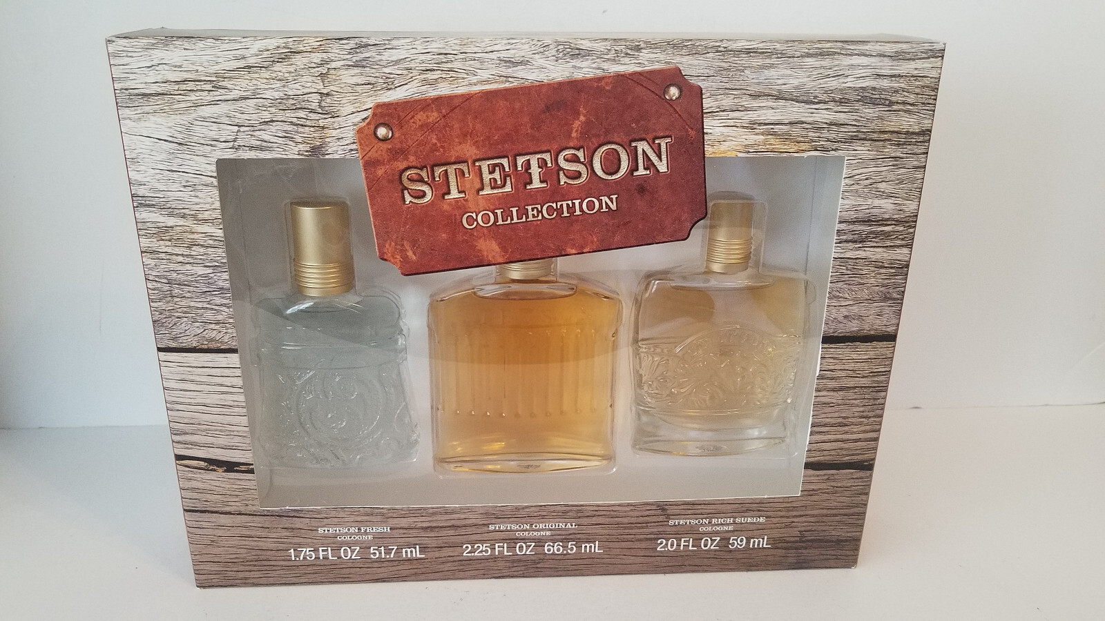 Stetson Collection 3 Piece Cologne Set Fresh, Original & Rich Suede ...