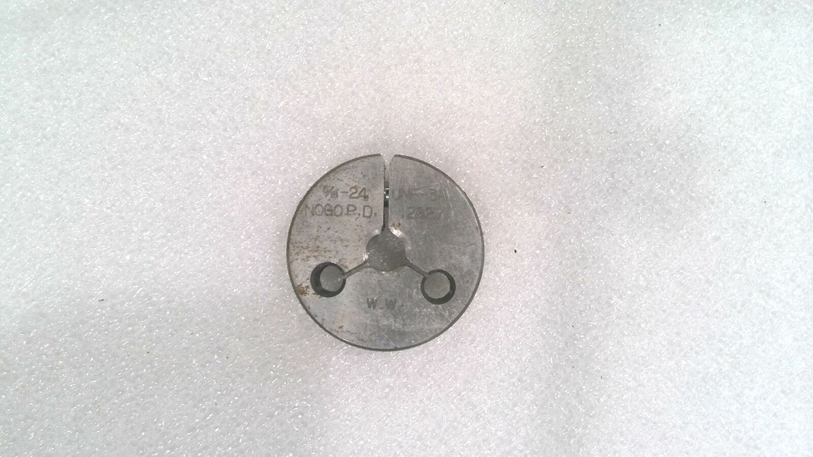 W.W. 5/16-24 UNF-3A, THREAD RING GAGE , NO-GO-PD .2827, 1-3/8" OUTSIDE ...