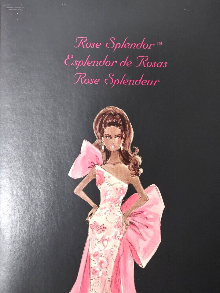 Rose Splendor Barbie Doll African American Pink Label Avon Robert Best ...