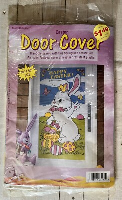 Easter Door Cover Plastic Party Decor 30"x60" Home Classroom Easter ...