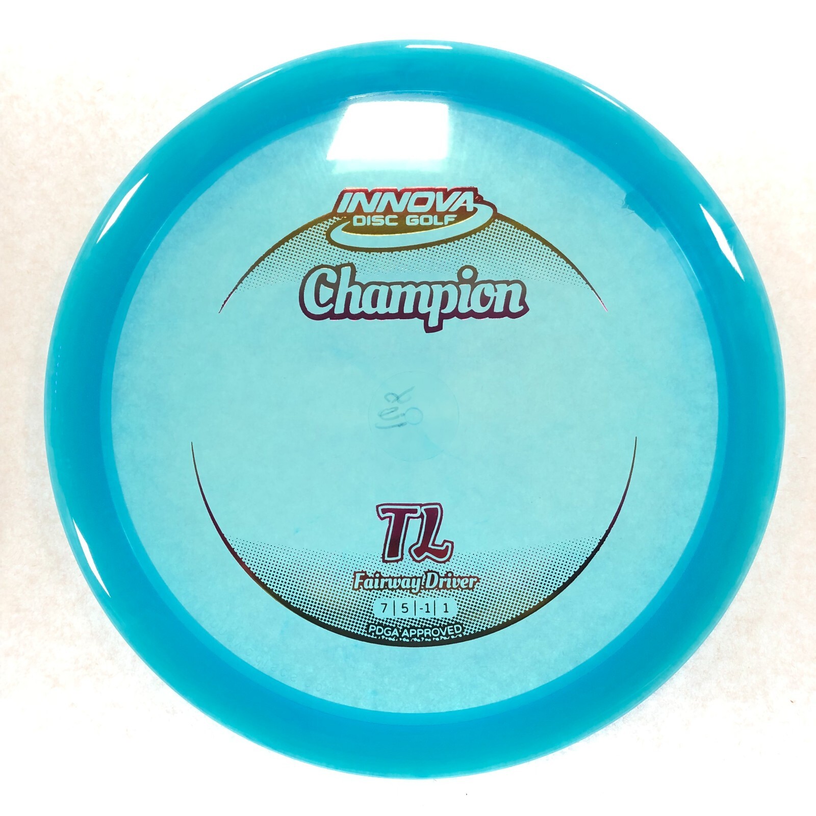 DISC GOLF INNOVA CHAMPION TL STRAIGHT FAIRWAY DRIVER 168g BLUE W/ FADE ...