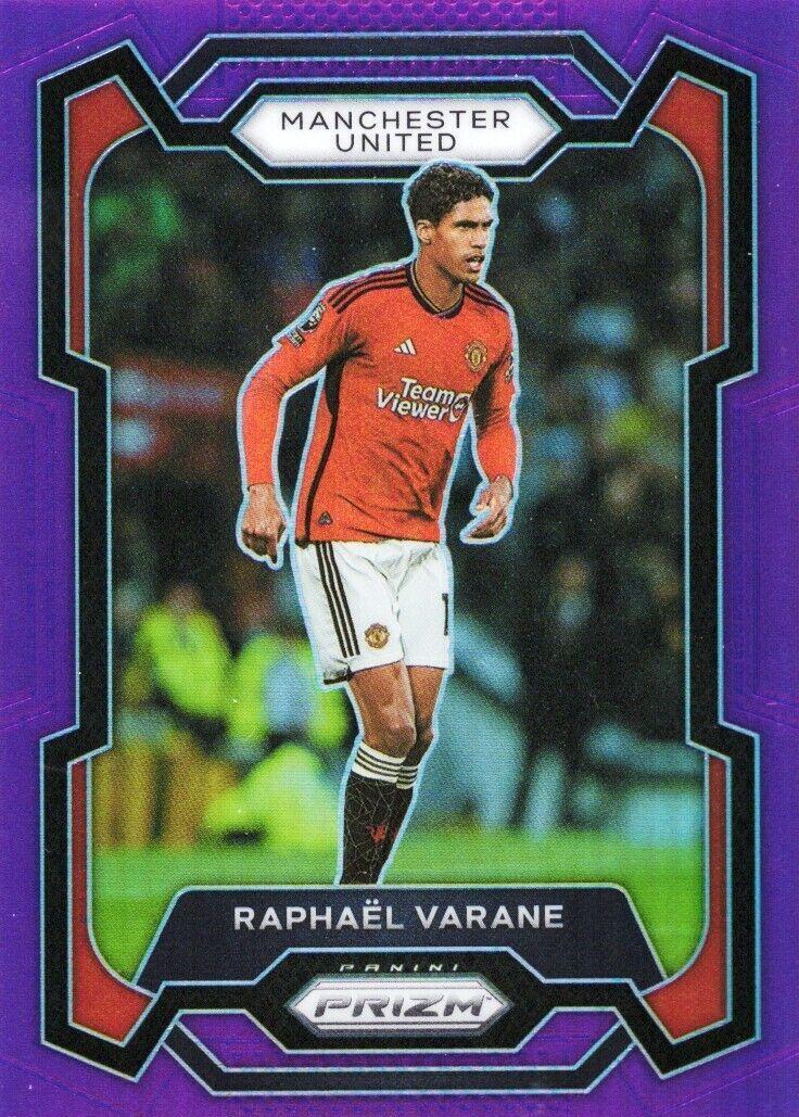 2023-24 Panini Prizm Premier League - Raphael Varane #41 Purple Prizm ...