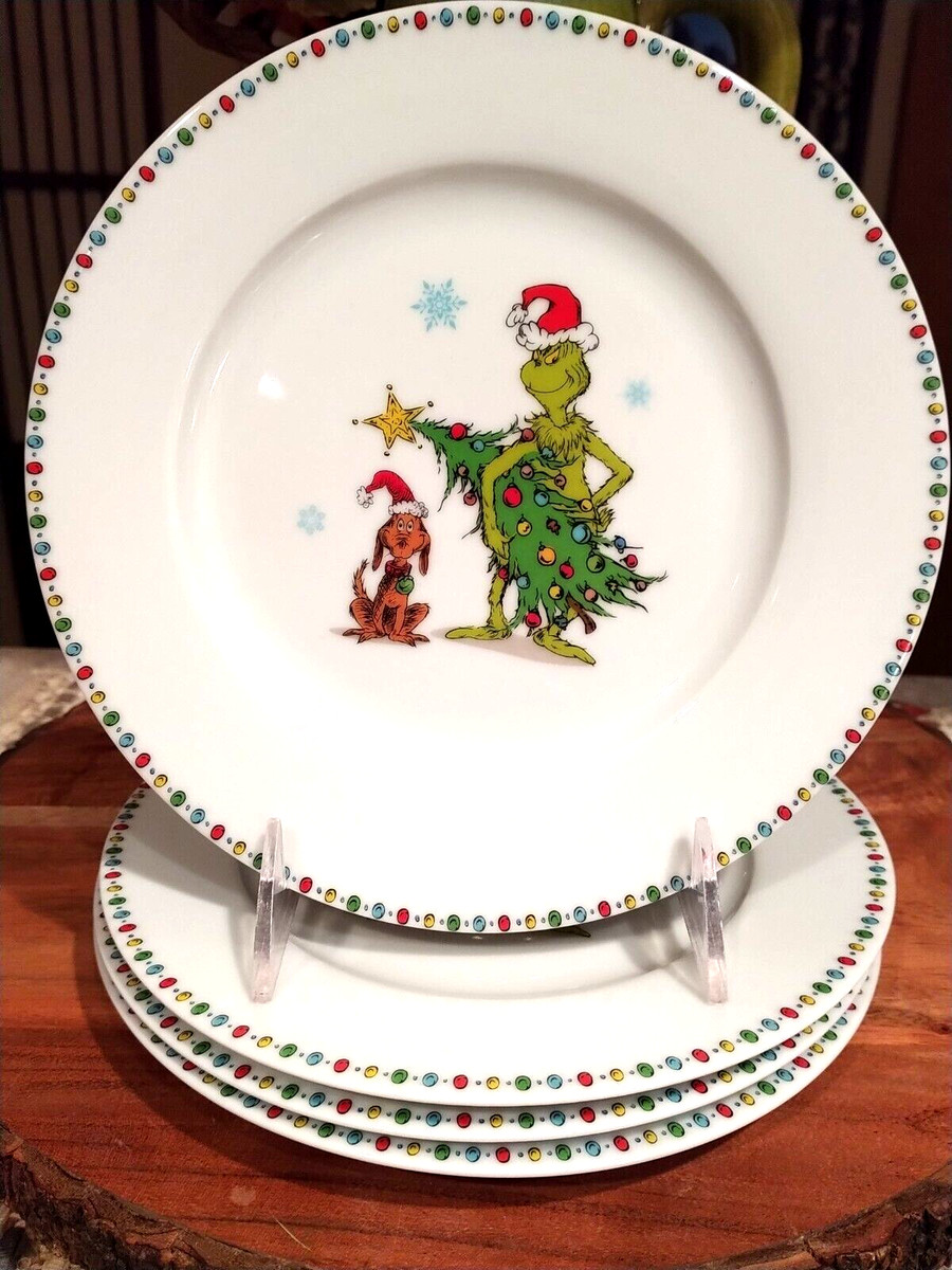 shop purchase 8-Piece Grinch Christmas Holiday Themed Ceramic ...