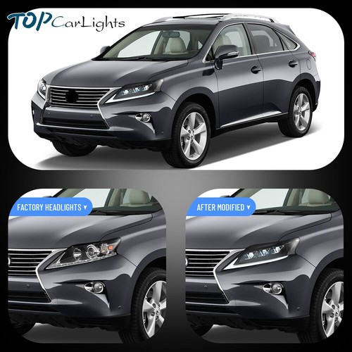 VLAND Full LED Headlights+Tail Lights For 2013-15 Lexus RX 350 450H w ...