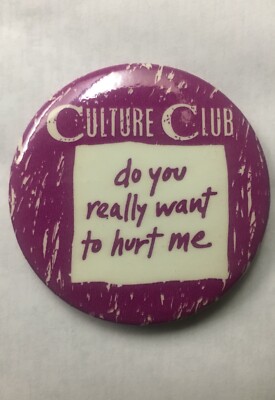 CULTURE CLUB 1982 ORIGINAL PROMO PINBACK BUTTON NEW CONDITION NOS BOY ...