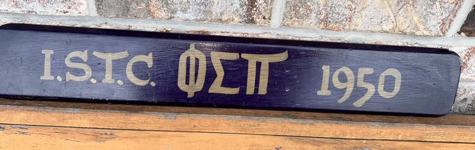 Vintage Fraternity Wood Paddle. Phi Sigma Pi. Pledge Class 1950 from I ...