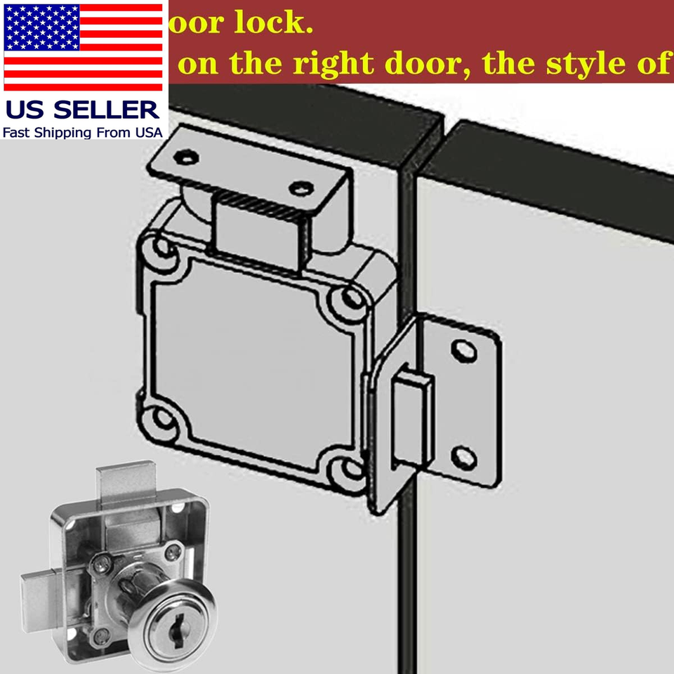 Double Door Cabinet Lock Cabinet Drawer Lock Double Deadbolt Door Lock ...
