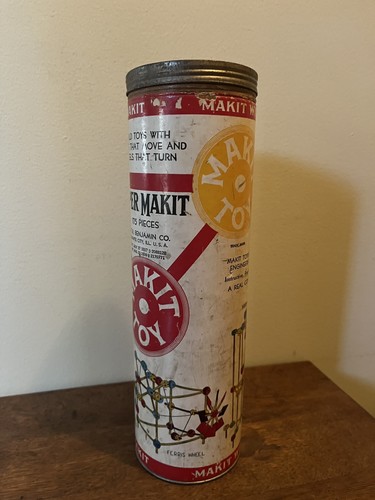 Vintage 1939 Super Makit Toy W.R. Benjamin Co. Contains 150 Original ...