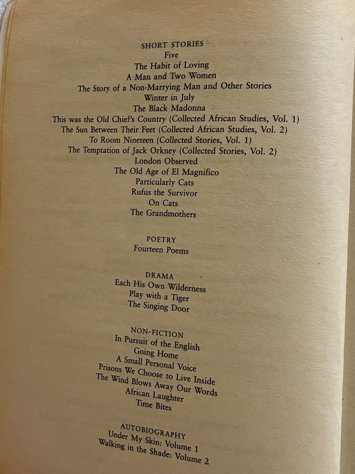 Doris Lessing, The Cleft SIGNED, Paperback (2008) | eBay UK