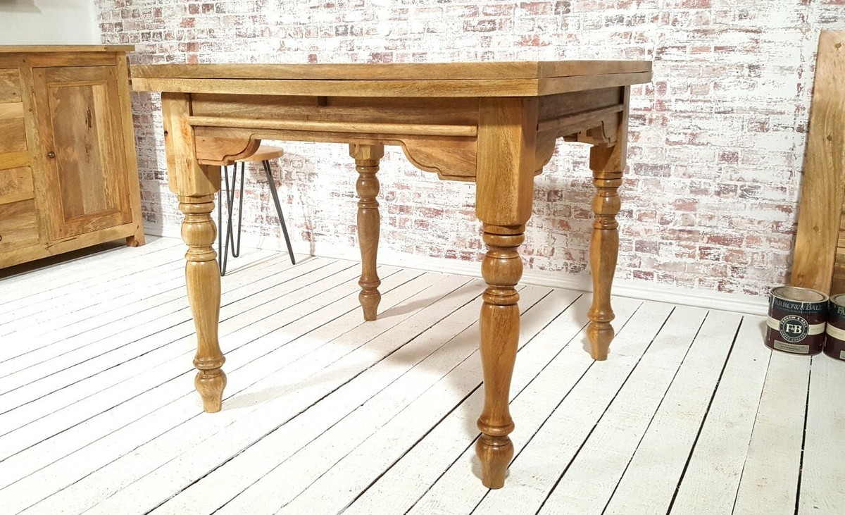 Extendable Farmhouse Table Extendable Cherrywood Dining Table For Sale