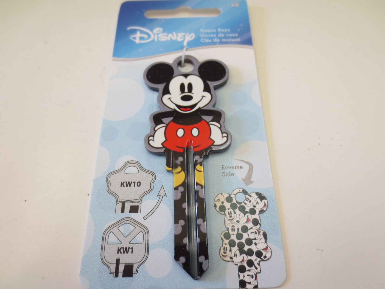 Mickey Mouse Shape D103 Kwikset KW1 House Key Blank Authentic Disney ...