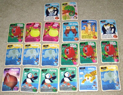 Bear Fruit Snacks Bear Cards with Text Trading Cards - LOT | eBay