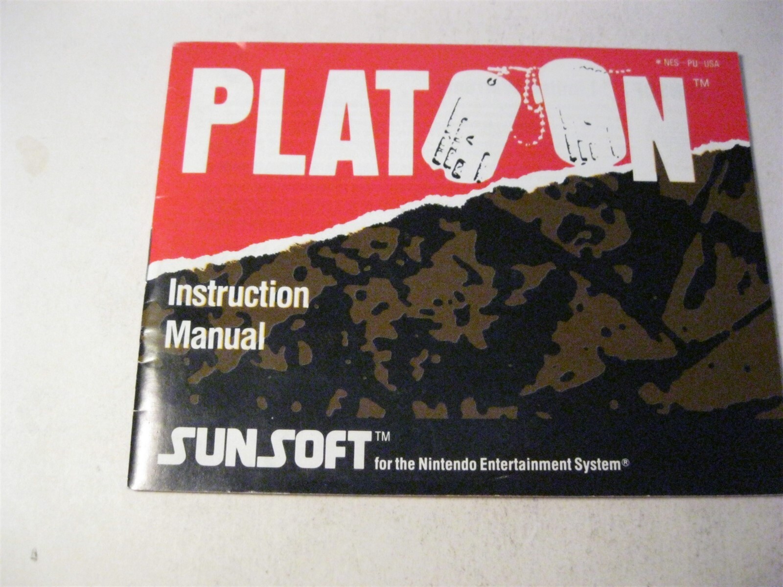 Platoon Nintendo NES instruction manual only | eBay