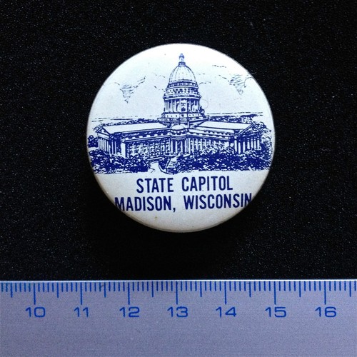 Scarce Pin Badge STATE CAPITOL MADISON WISCONSIN. Metal | eBay