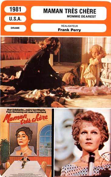 FICHE CINEMA : MAMAN TRES CHERE - Dunaway,Scarwid,Perry 1981 Mommie ...