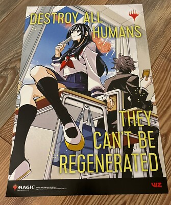 DESTROY ALL HUMANS Magic The Gathering VIZ NYCC 2024 Comic Con EXCLUSIVE POSTER | eBay
