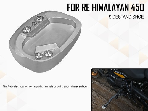 FIT FOR Royal Enfield New Himalayan 450 "SIDE STAND BASE EXTENDER ...