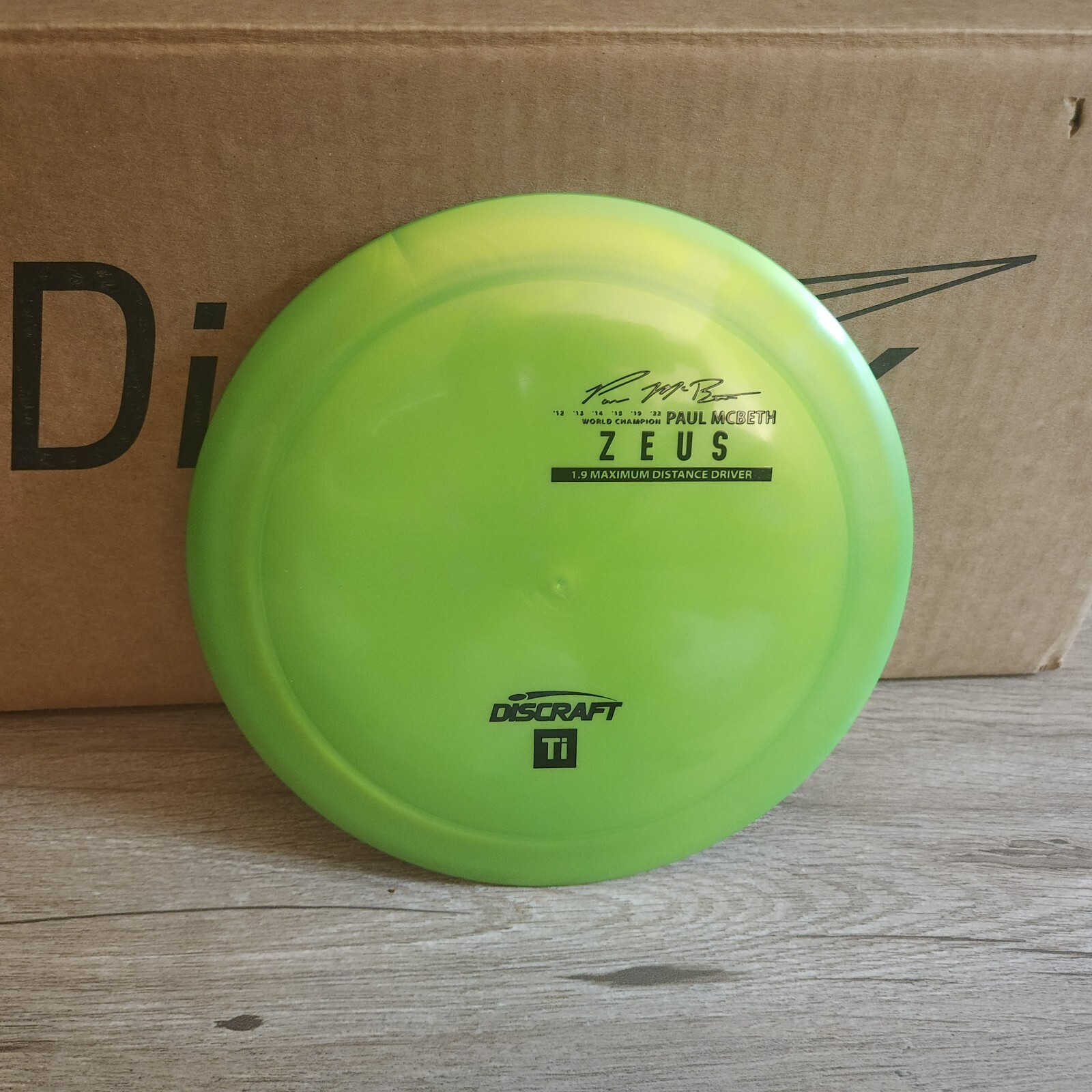 NEW Discraft GREEN Titanium Zeus 176 grams weighed | eBay