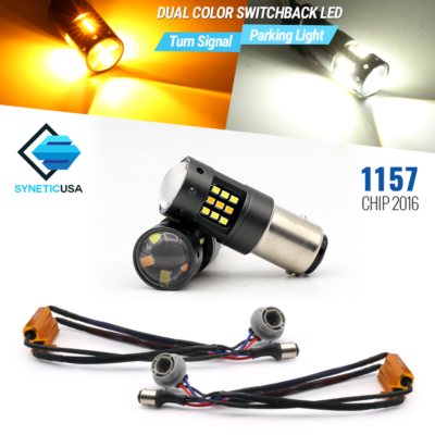 1157/3057A Dual Color Switchback White/Amber 33-LED Error-Free Turn ...