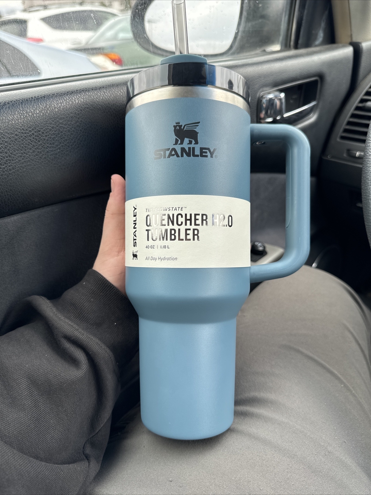 NEW BLUE SPRUCE Stanley Cup 40oz Quencher H2.0 FlowState Tumbler Cup ...