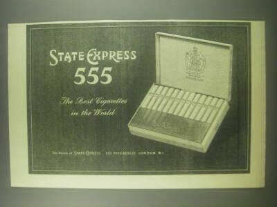 1954 State Express Cigarettes Ad - State Express 555 the best ...