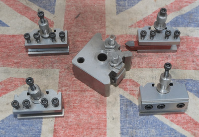 Myford Super 7 # ML7 # Quick Change Tool Post and 4 tool Holders #2 ...