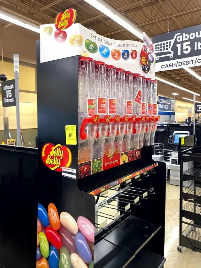 JELLY BELLY BULK DISPLAY MERCHANDISER W DISBURSEMENT BINS AND ...