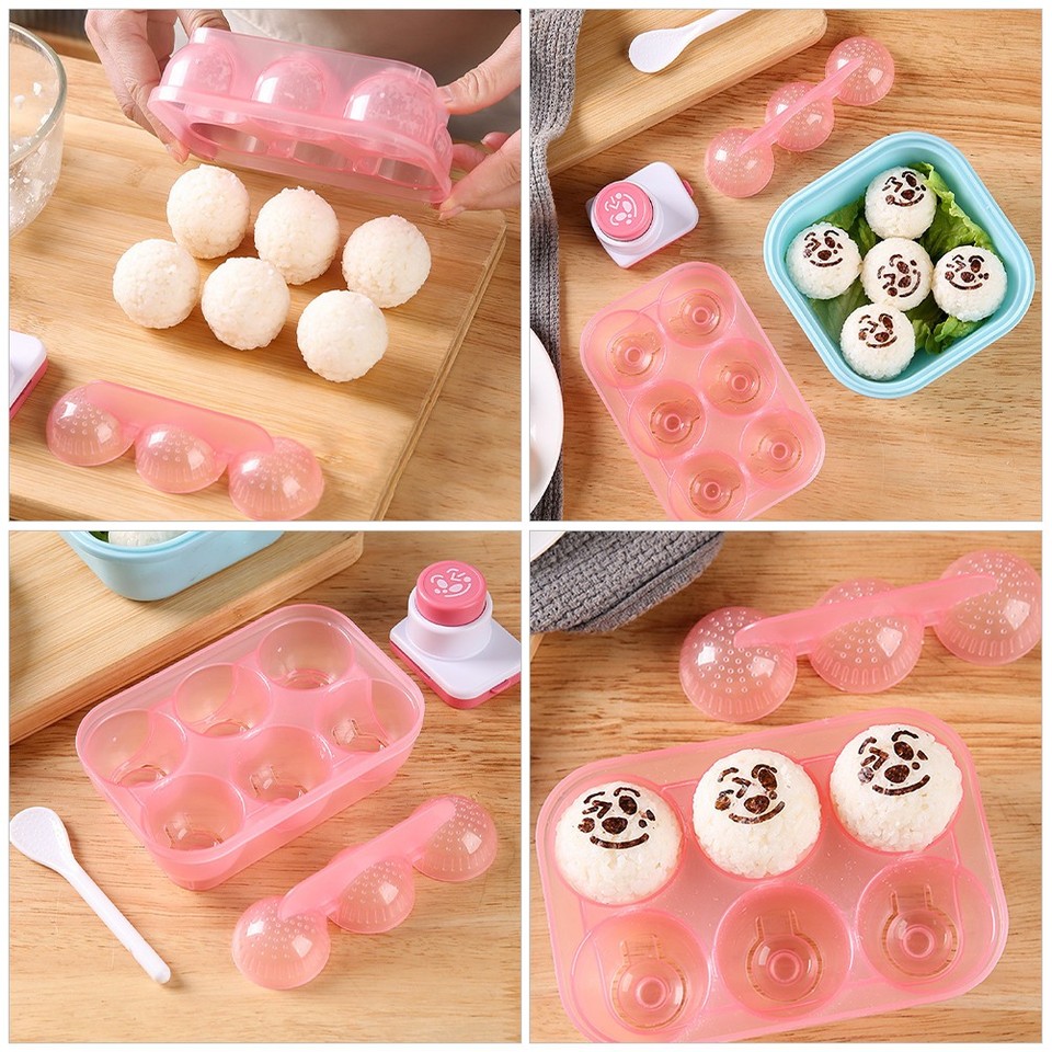 1 Set Reusable Rice Ball Mold Onigiri Mold Sushi Making Mold Rice Ball ...
