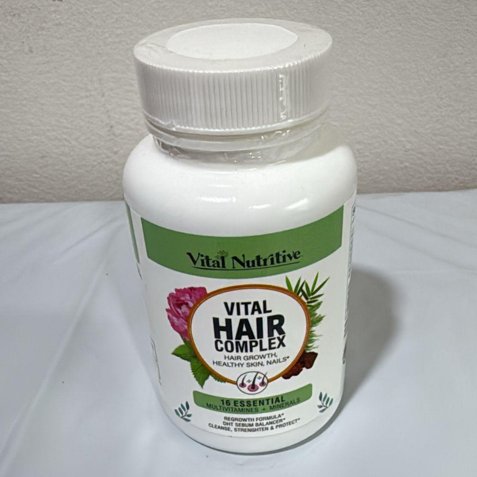 VITAL NUTRITIVE Vital Hair Complex / Hair Growth Vitamins_ for Men ...