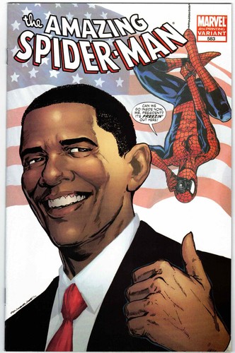 AMAZING SPIDER-MAN #583 BARACK OBAMA 4TH PRINTING VARIANT MARVEL COMICS ...